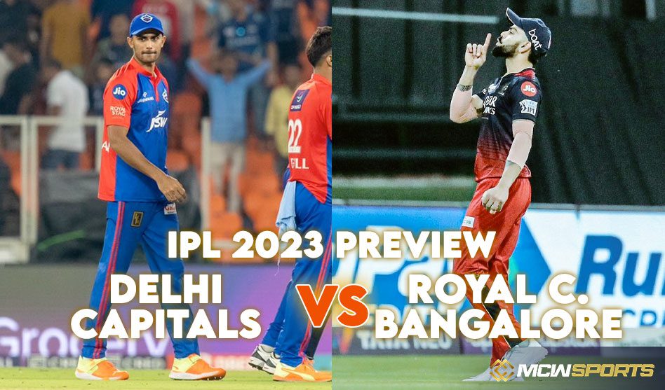 IPL 2023 Delhi Capitals vs Royal Challengers Bangalore, 50th Match Preview - MCW Sports BD