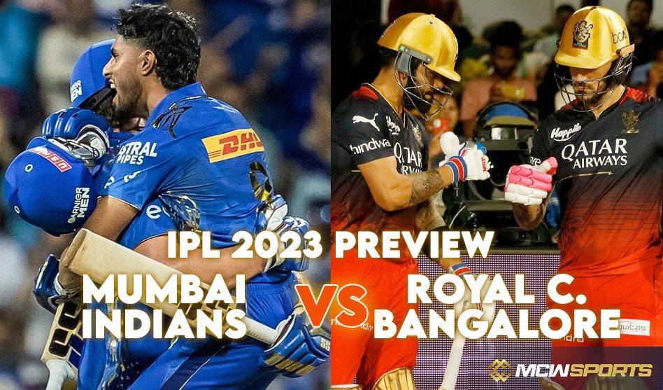 IPL 2023: MI vs RCB, 54th Match Preview - MCW Sports BD